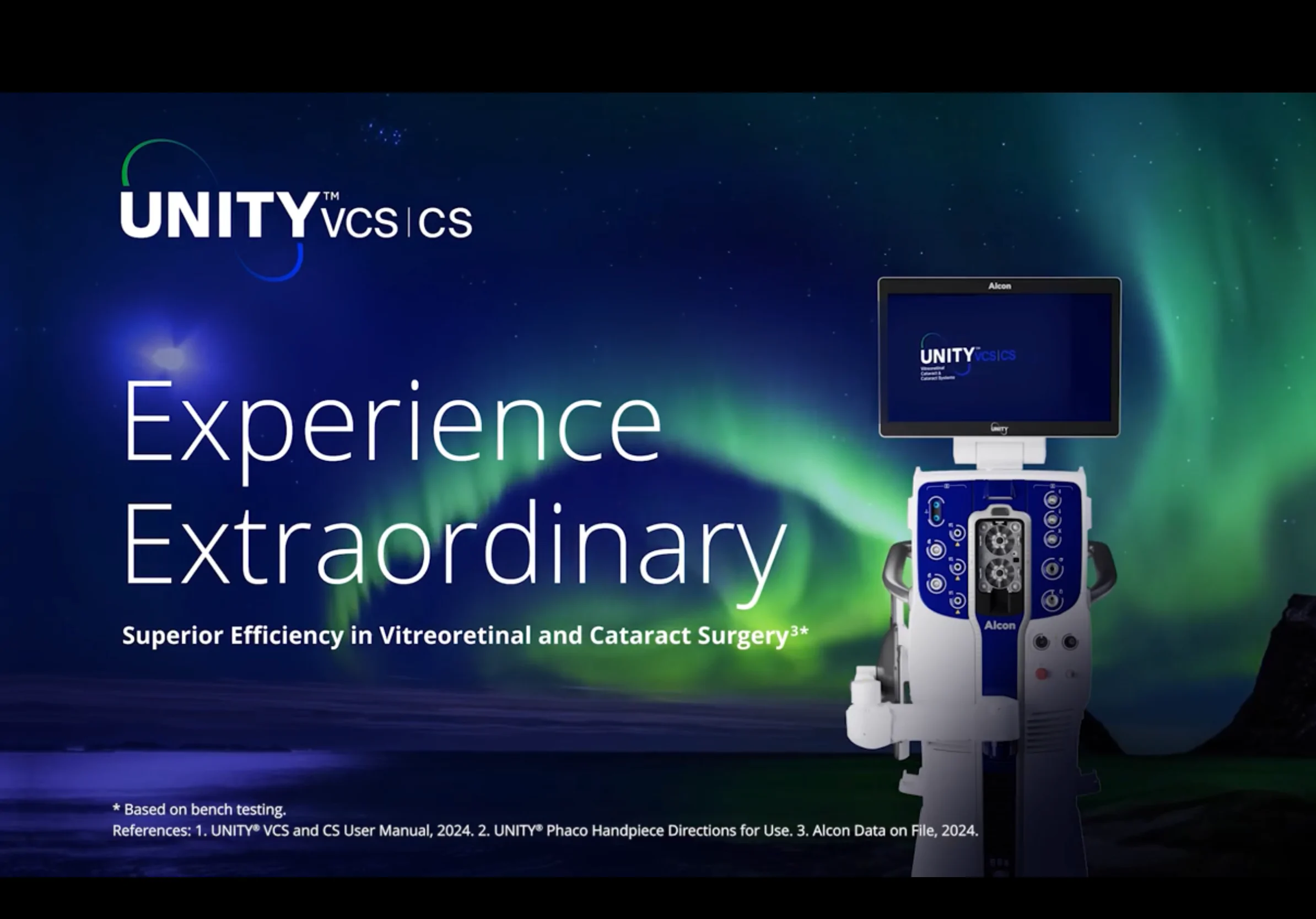 新型硝子体白内障手術装置 UNITY VCS(ユニティ) - 中原眼科